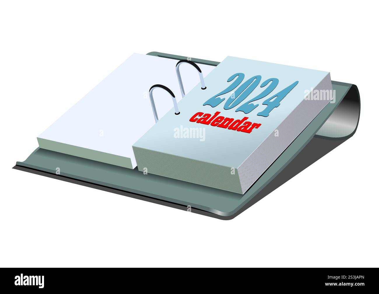 2024 year desktop calendar Stock Vector Images - Alamy