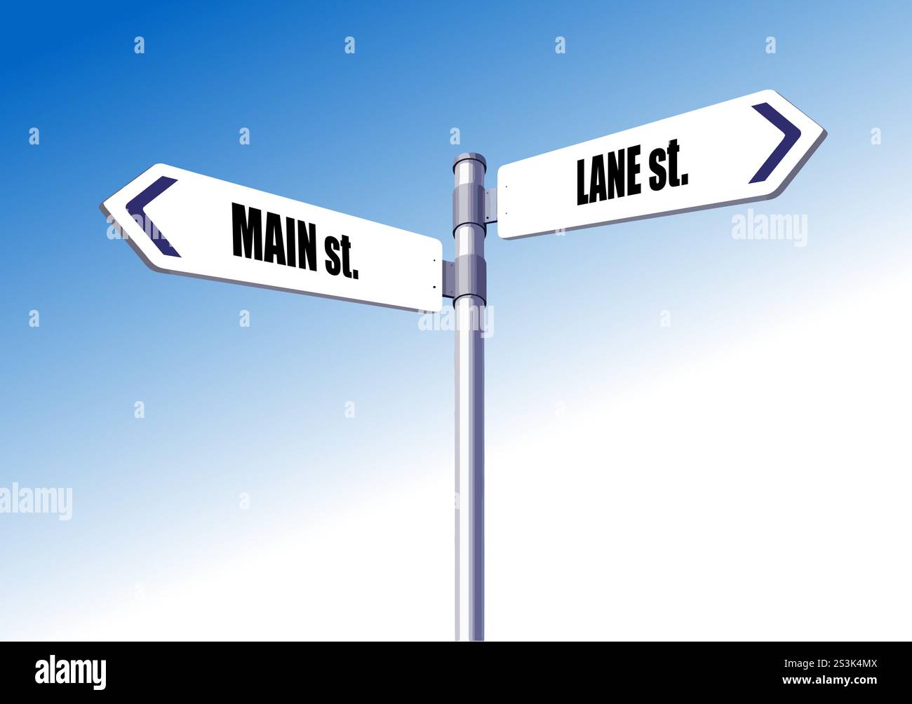 Pointer in different directions. Vector 3d hand drawn illustration ...