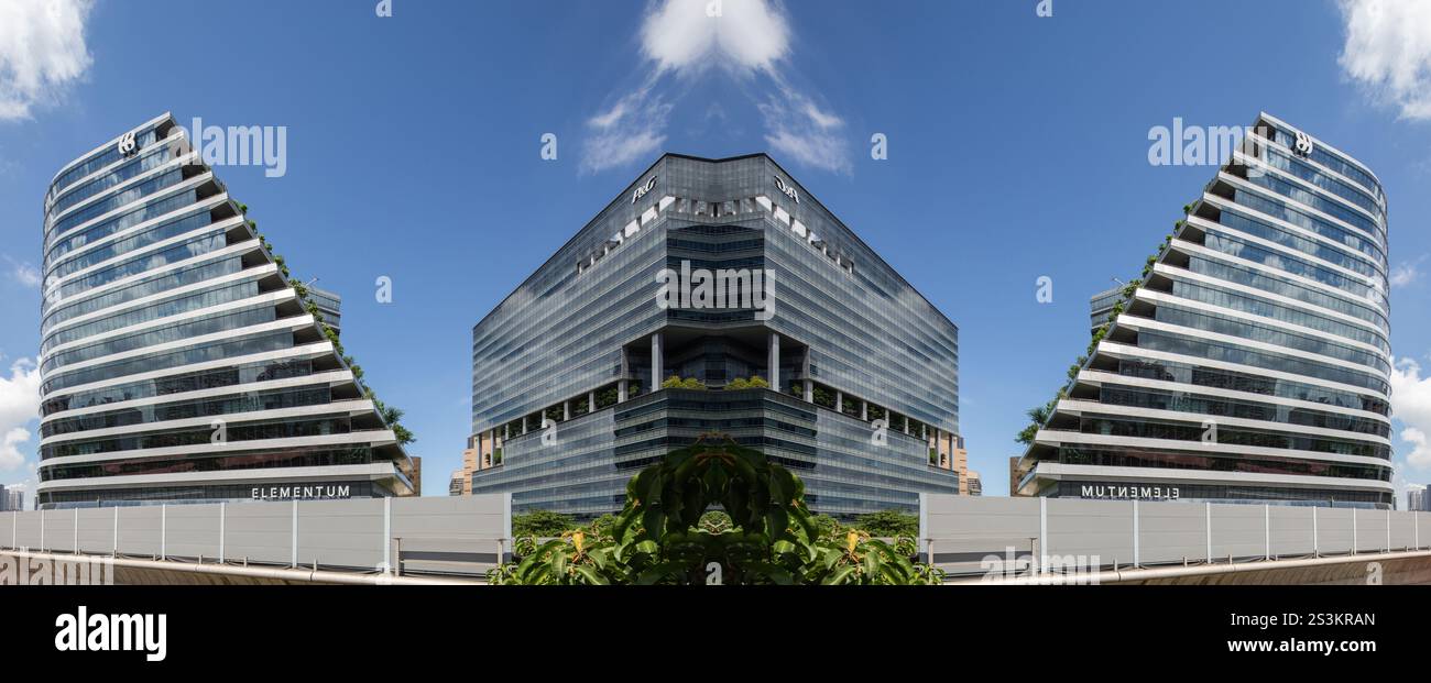 Panorama twinning or mirroring view of Elementum and P&G, Procter ...