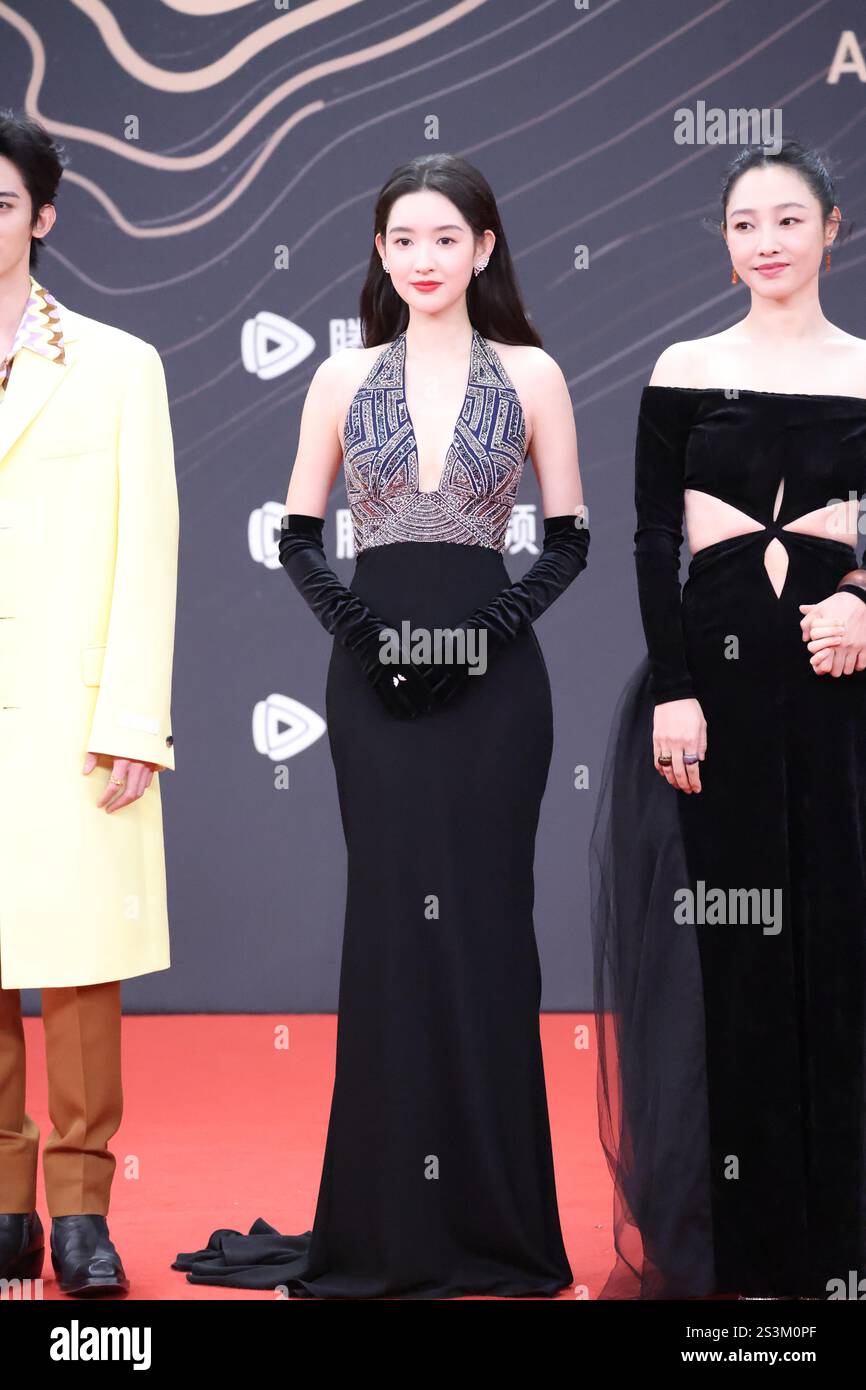 Chinese actress Wang Yuwen attends an activity in Macao, China, 4 January, 2025 Stock Photo - Alamy