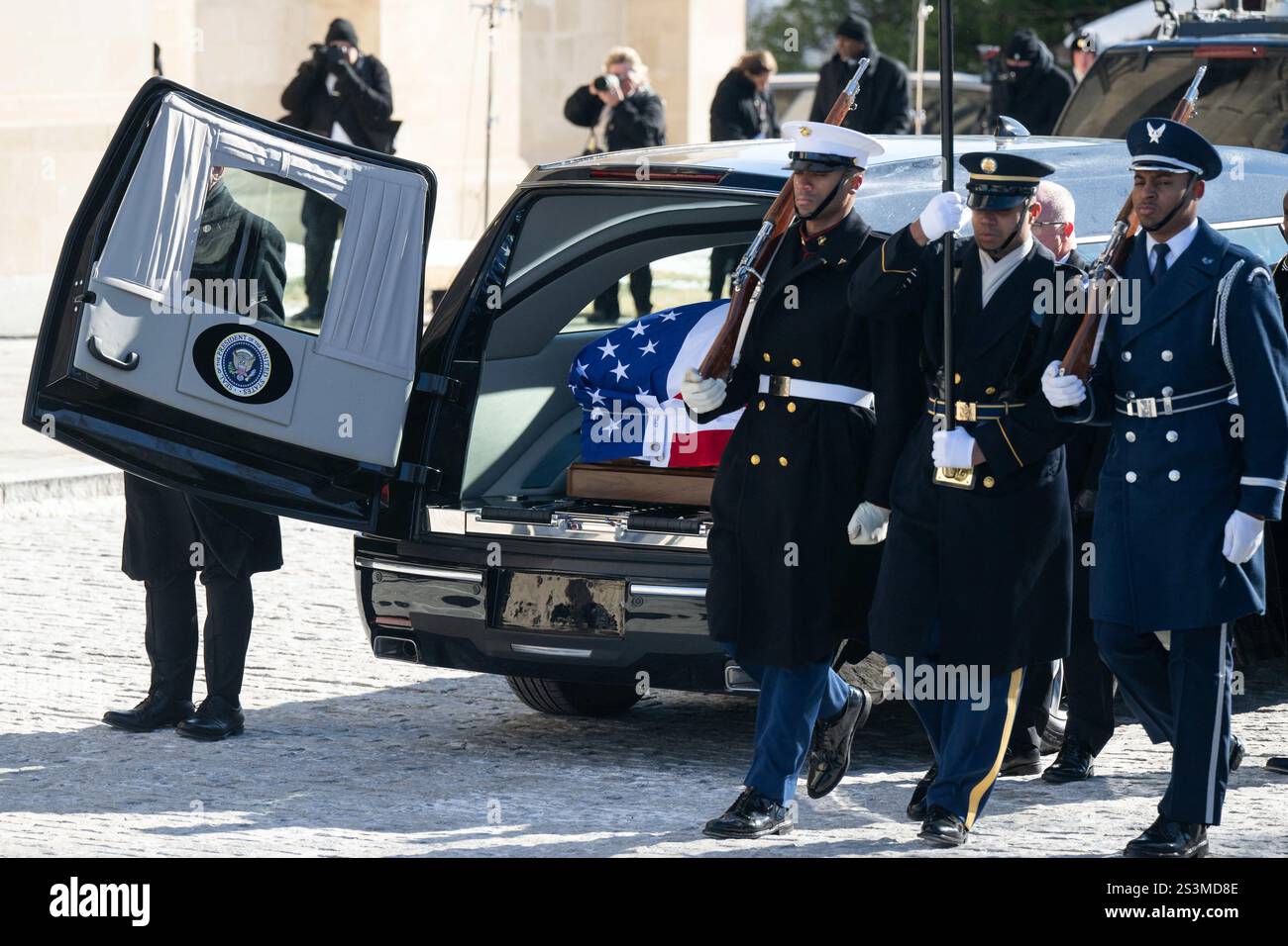 Washington, United States. 09th Jan, 2025. The remains of US President ...