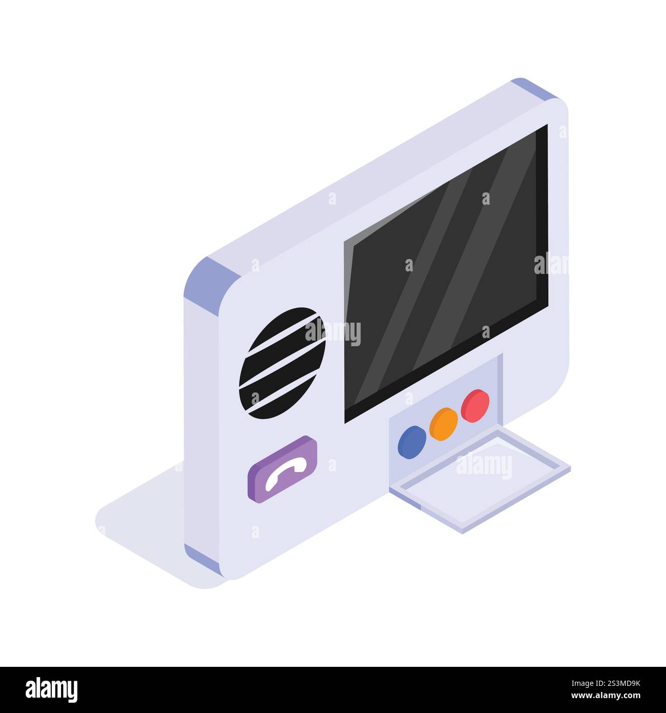 Intercom system for communication in modern style, ready to use vector Stock Vector Image & Art ...