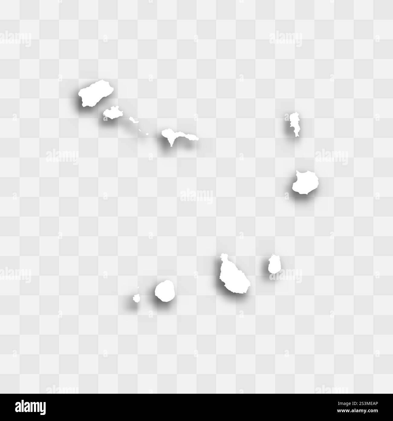 Cape verde political map Black and White Stock Photos & Images - Alamy