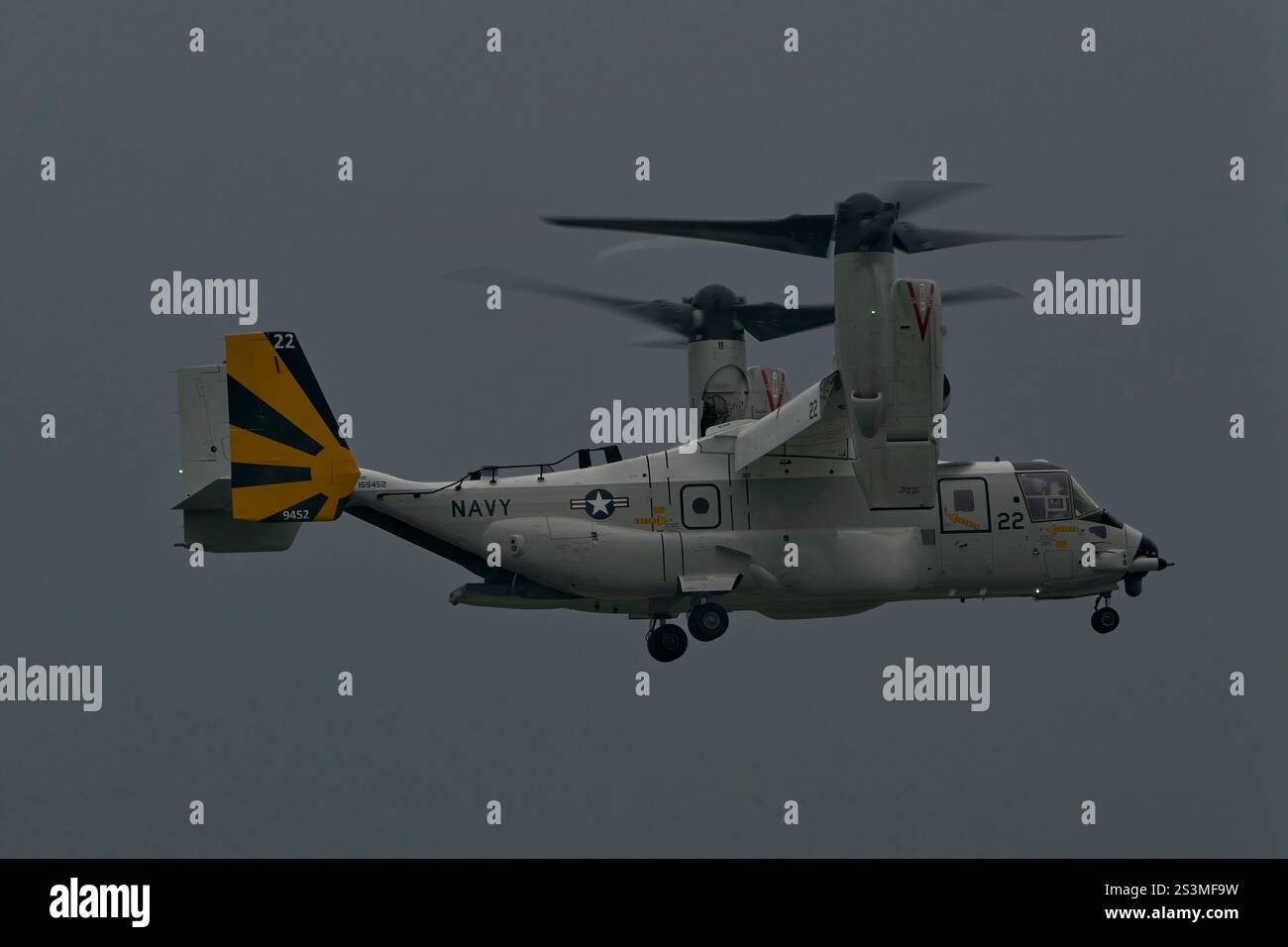 US Navy CMV-22B Osprey conduct missions from Singapore Base Stock Photo ...