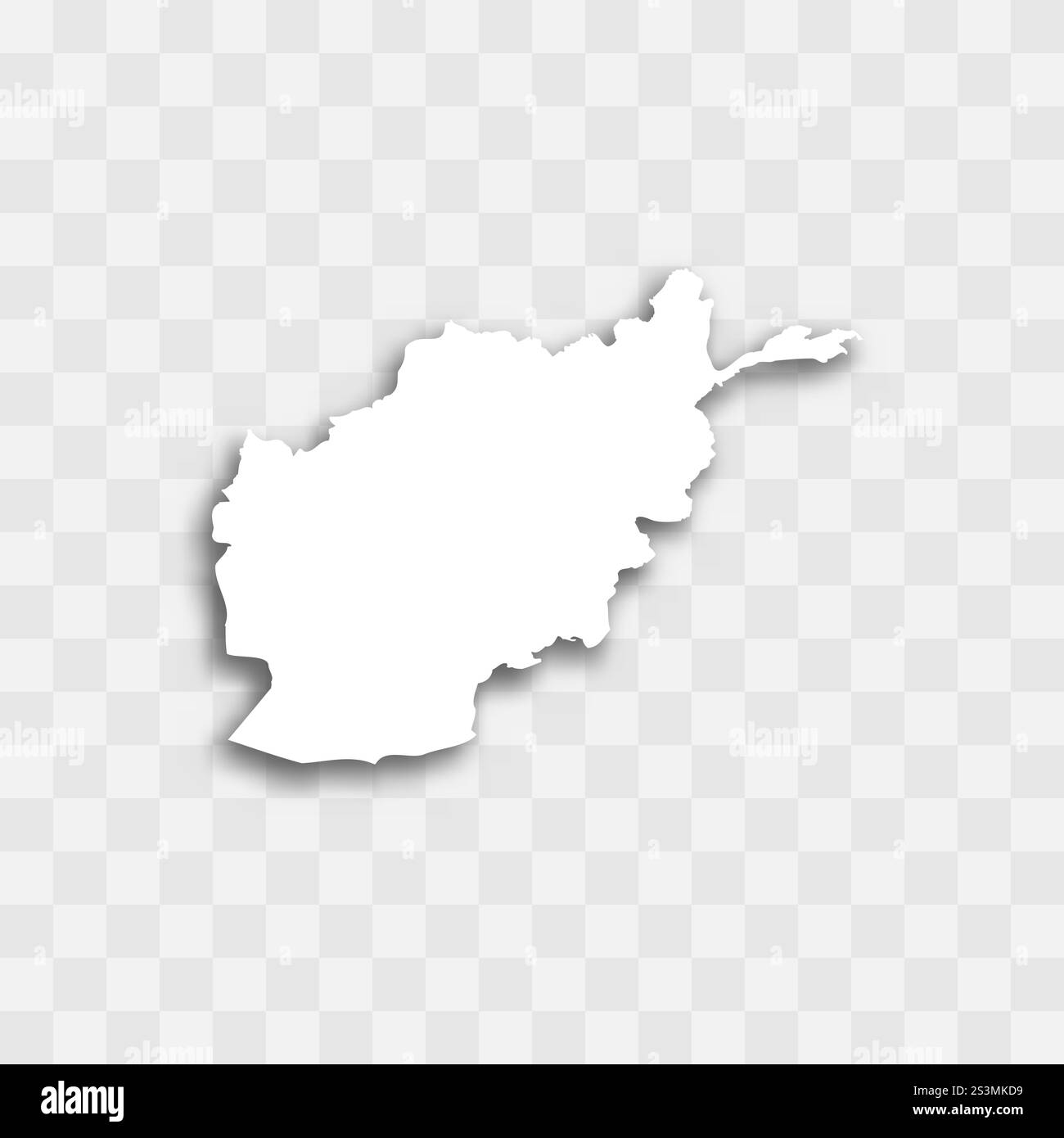 Afghanistan high detailed vector representation of country silhouette ...