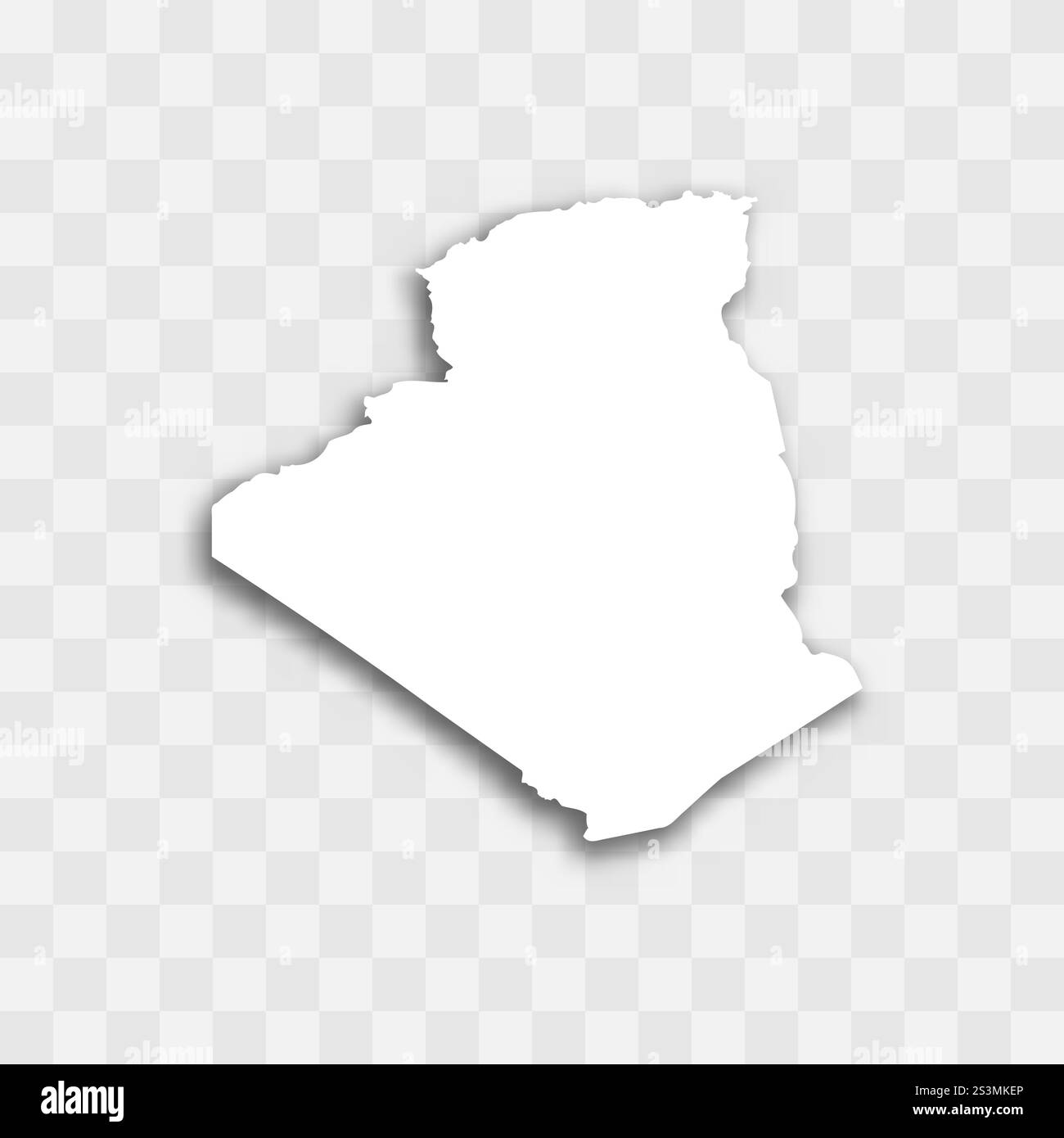 Algeria high detailed vector representation of country silhouette ...