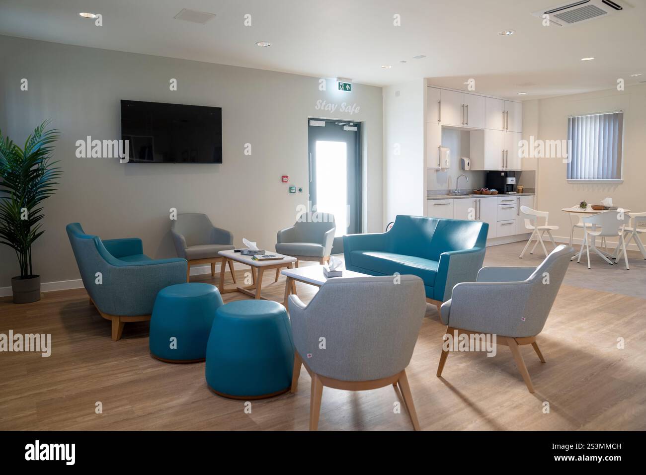 The lounge area at The Thistle drugs consumption room at the NHS ...