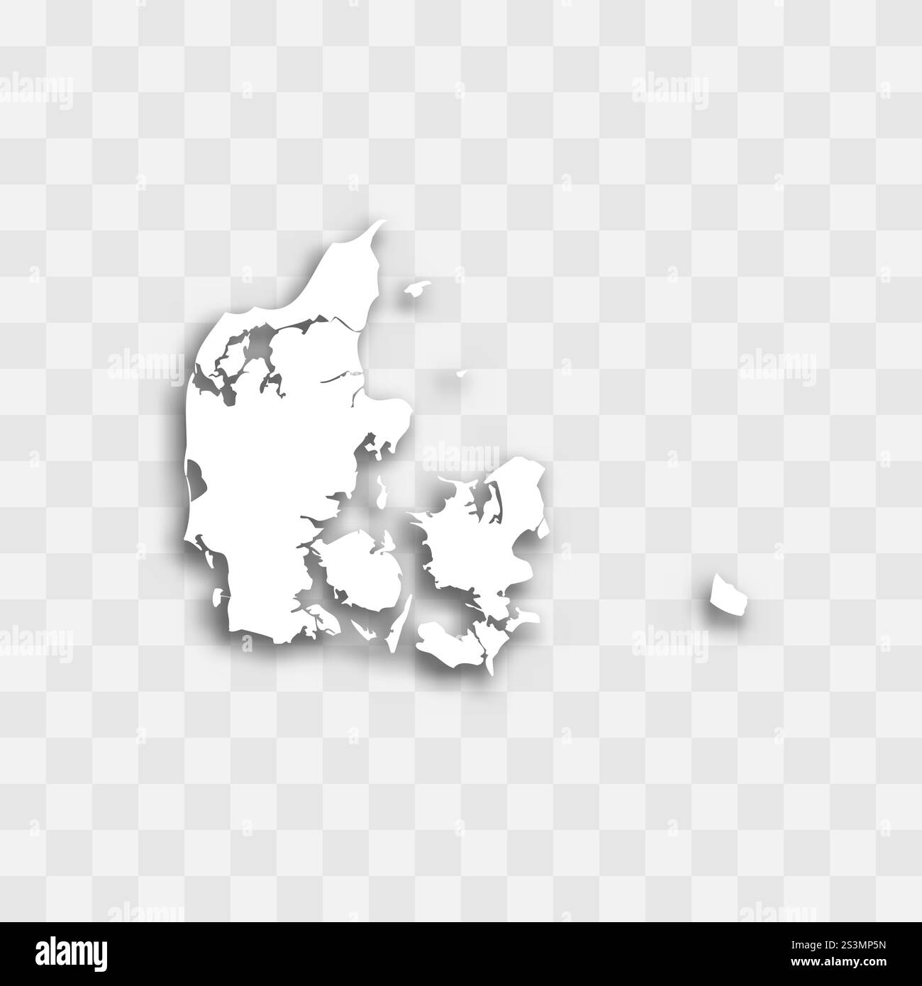 Denmark high detailed vector representation of country silhouette ...