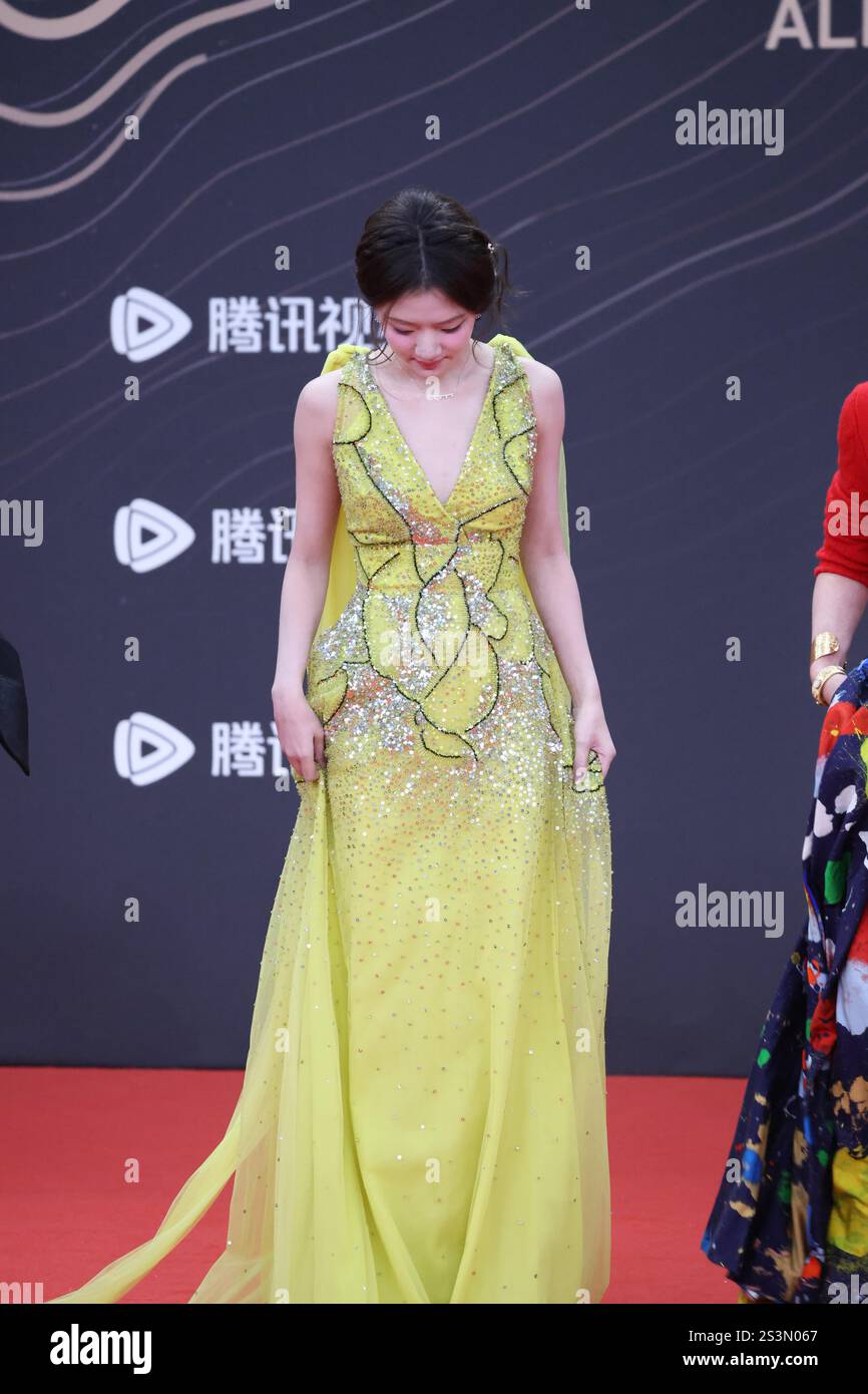 Chinese actress Ren Min attends an activity in Macao, China, 4 January ...