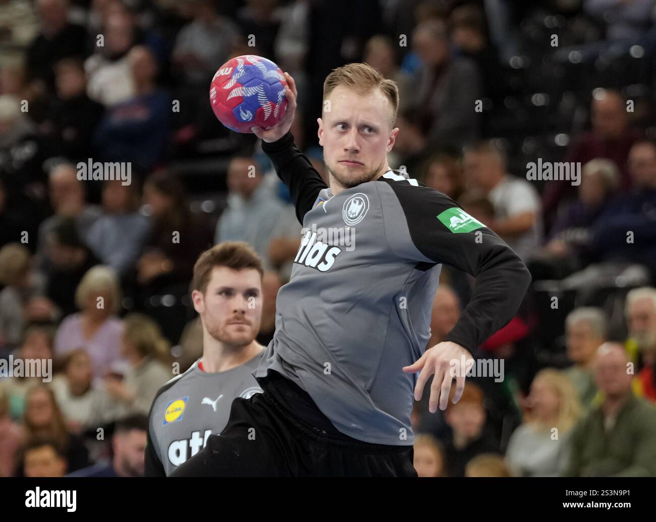 Flensburg, Germany. 09th Jan, 2025. Handball: International match ...