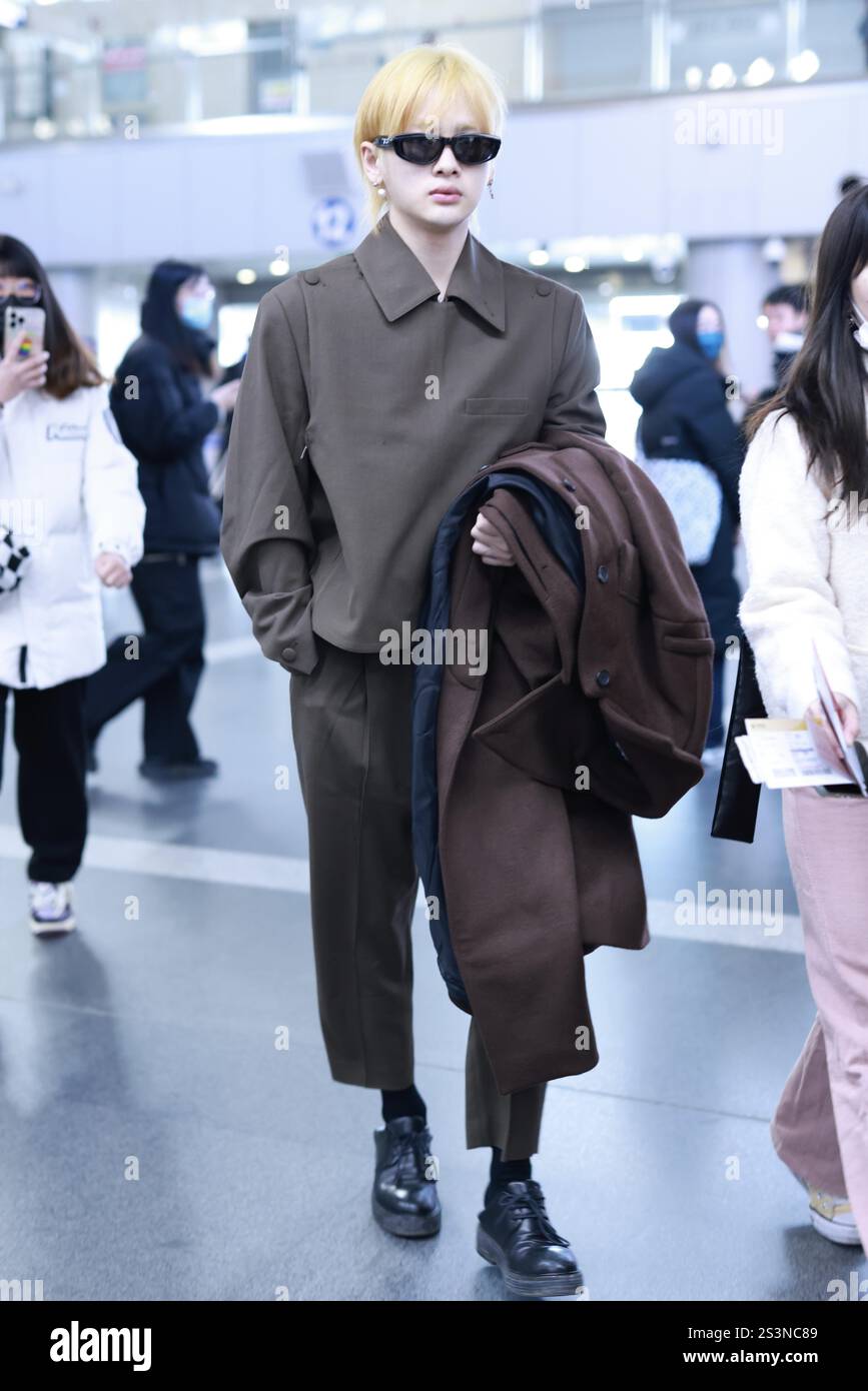 Chinese rapper, singer, songwriter and dancer Zhou Zhennan appears at ...