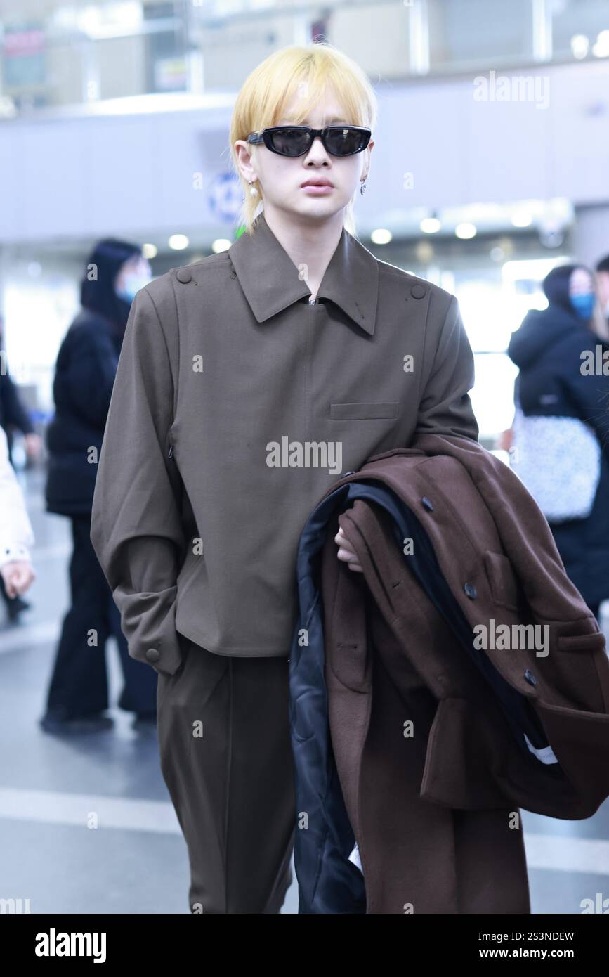Chinese rapper, singer, songwriter and dancer Zhou Zhennan appears at ...