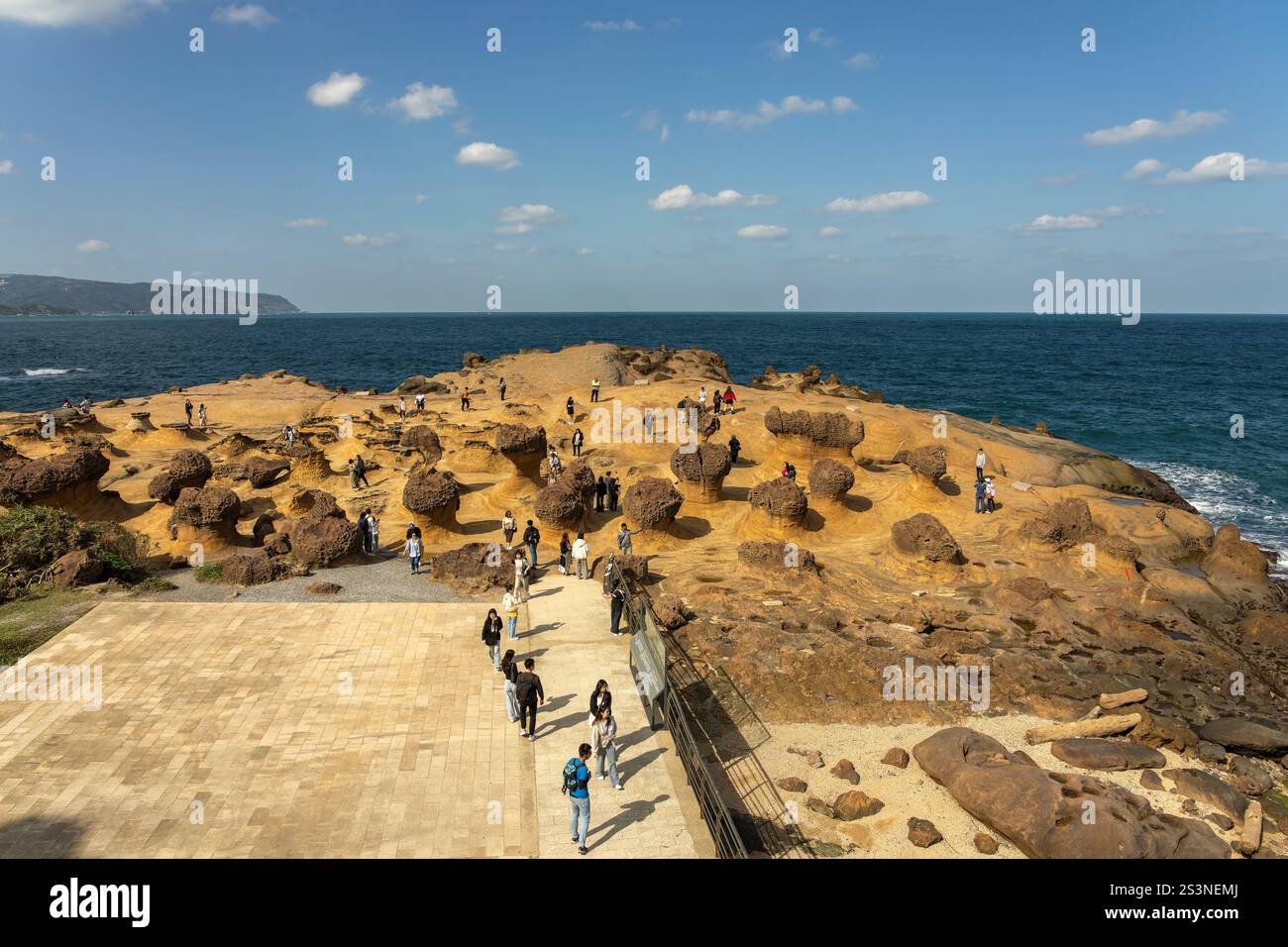 Taipei, Taiwan-November 27, 2024: Yehliu Geopark, a landscape of ...