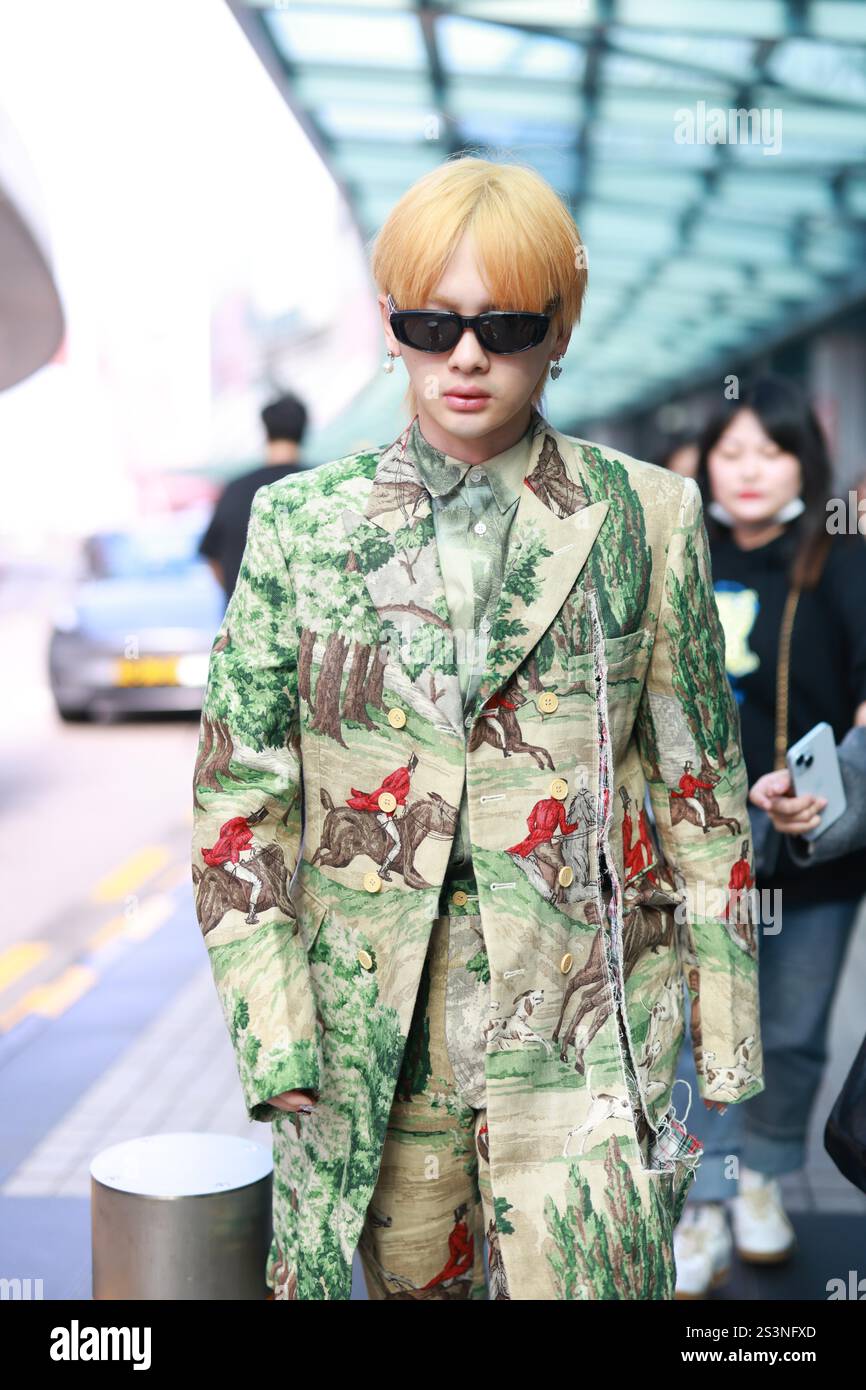 Chinese rapper, singer, songwriter and dancer Zhou Zhennan appears at ...