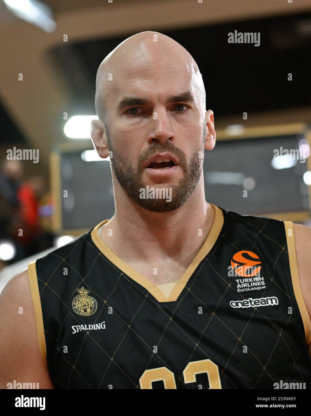 Monaco, France. 09th Jan, 2025. Monaco player #33 Nick Calathes is seen ...