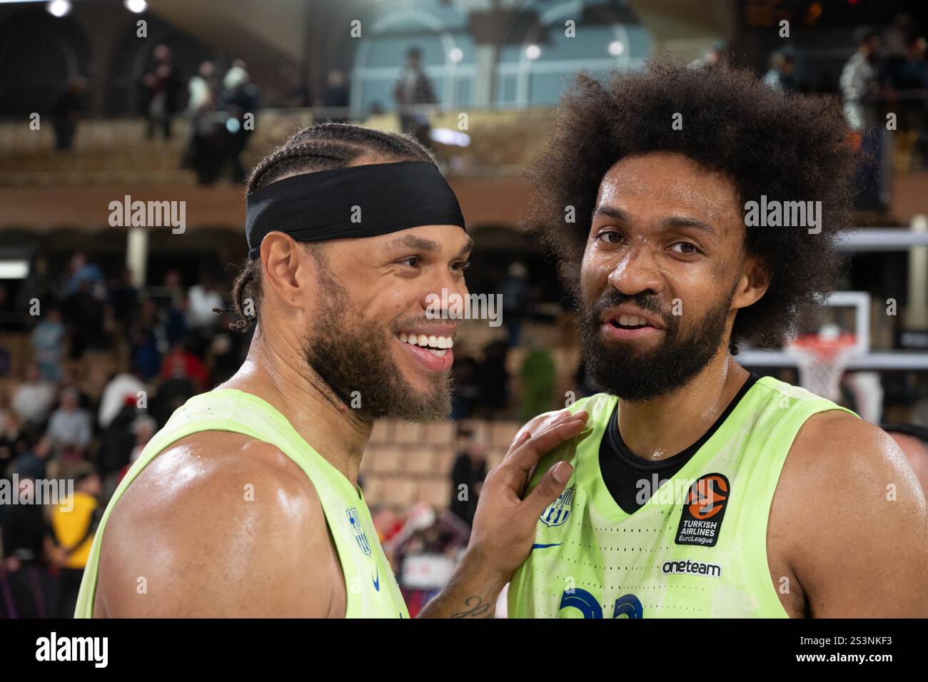 Monaco, France. 09th Jan, 2025. Barcelona players #1 Justin Anderson ...