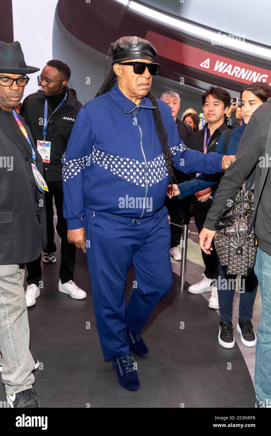 Stevie Wonder bei der Consumer Electronics Show 2025 im Las Vegas ...