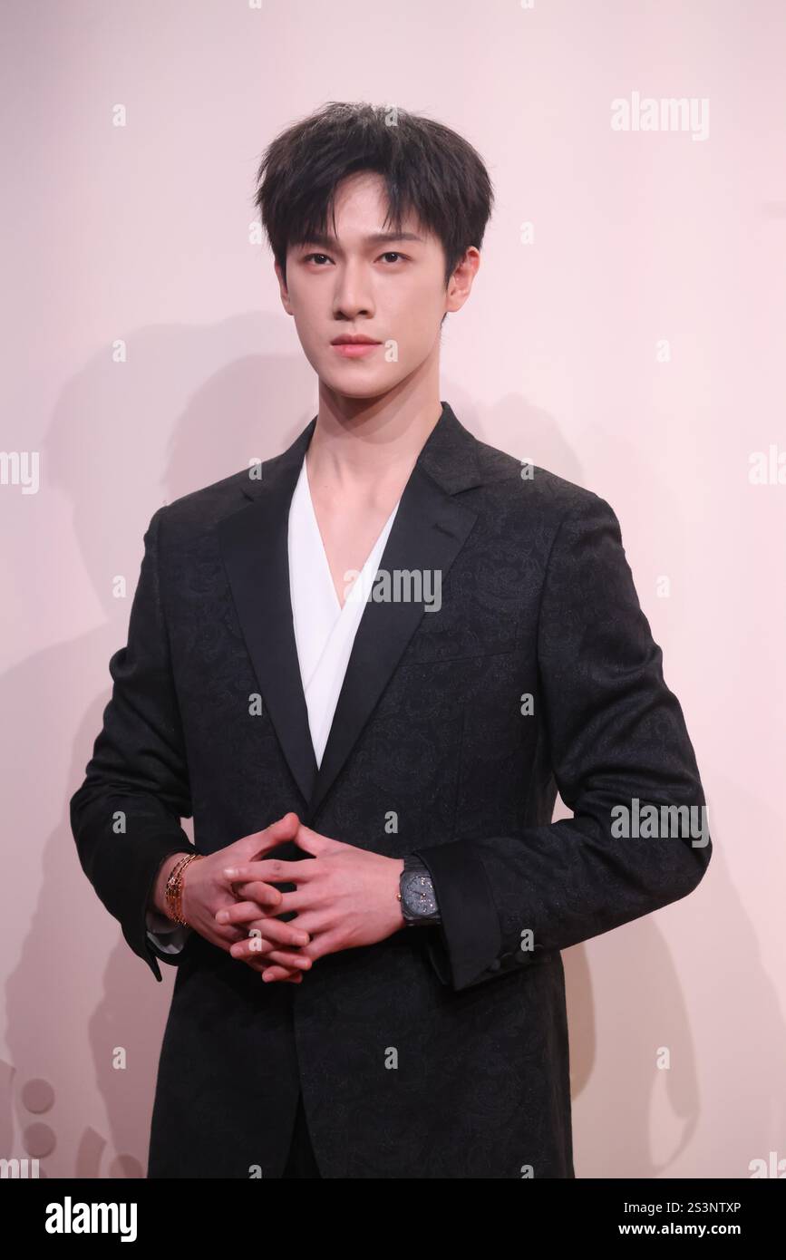 Chinese actor and singer Li Yunrui attends an activity in Shanghai, China, 8 January, 2025 Stock ...