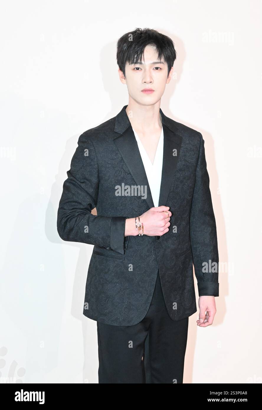 Chinese actor and singer Li Yunrui attends an activity in Shanghai, China, 8 January, 2025 Stock ...