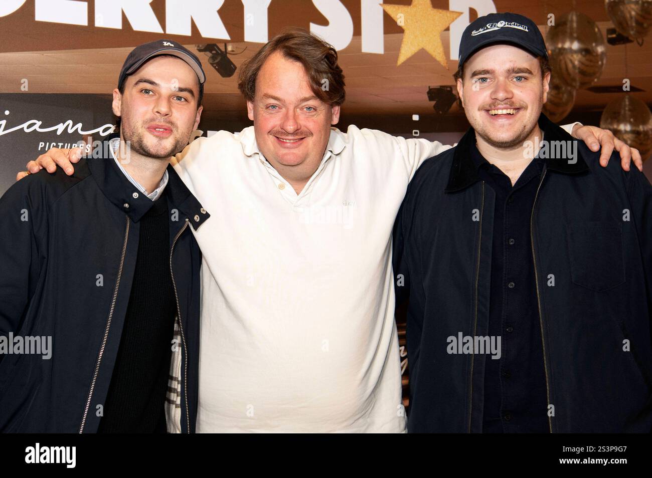 Tom Gronau, Sascha Nathan und Max Wolter bei der Premiere der Amazon ...