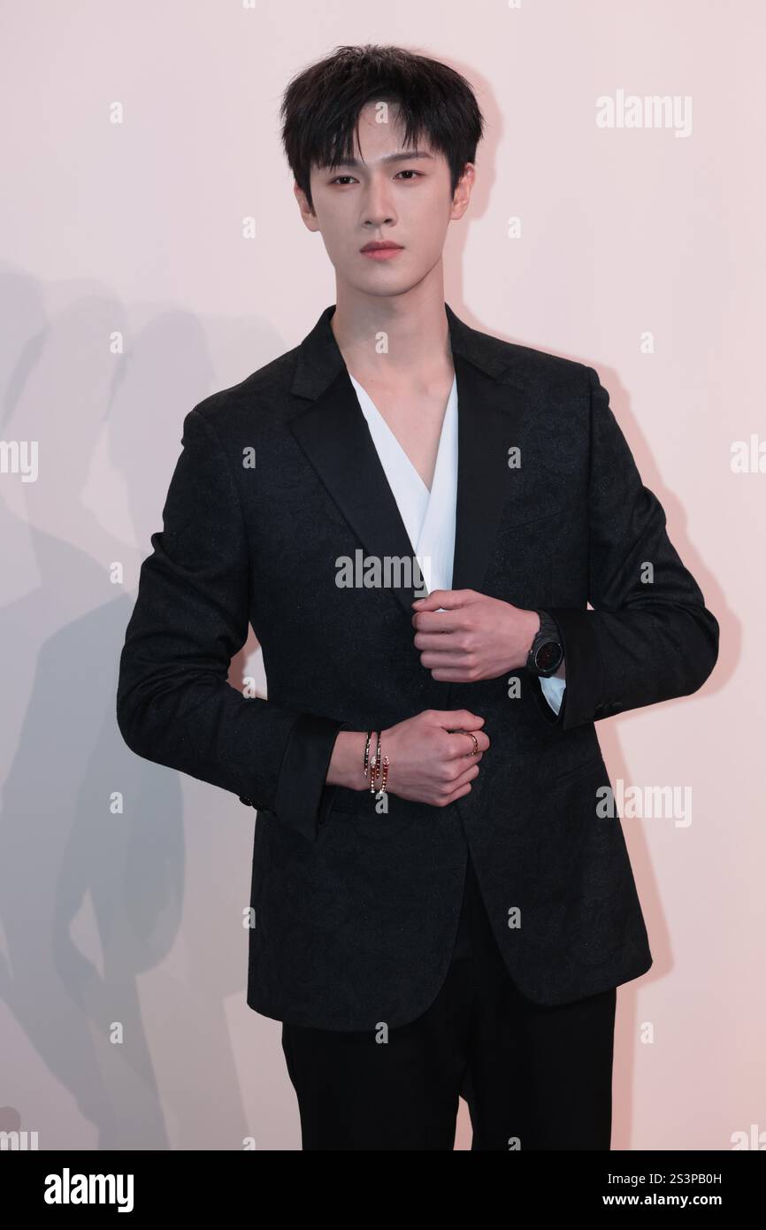 Chinese actor and singer Li Yunrui attends an activity in Shanghai, China, 8 January, 2025 Stock ...