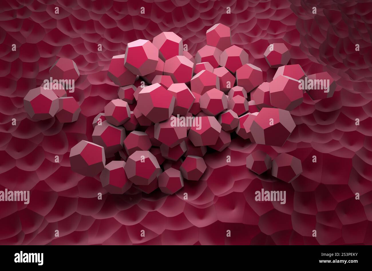 Gas hydrate crystals - isometric view 3d illustration Stock Photo - Alamy