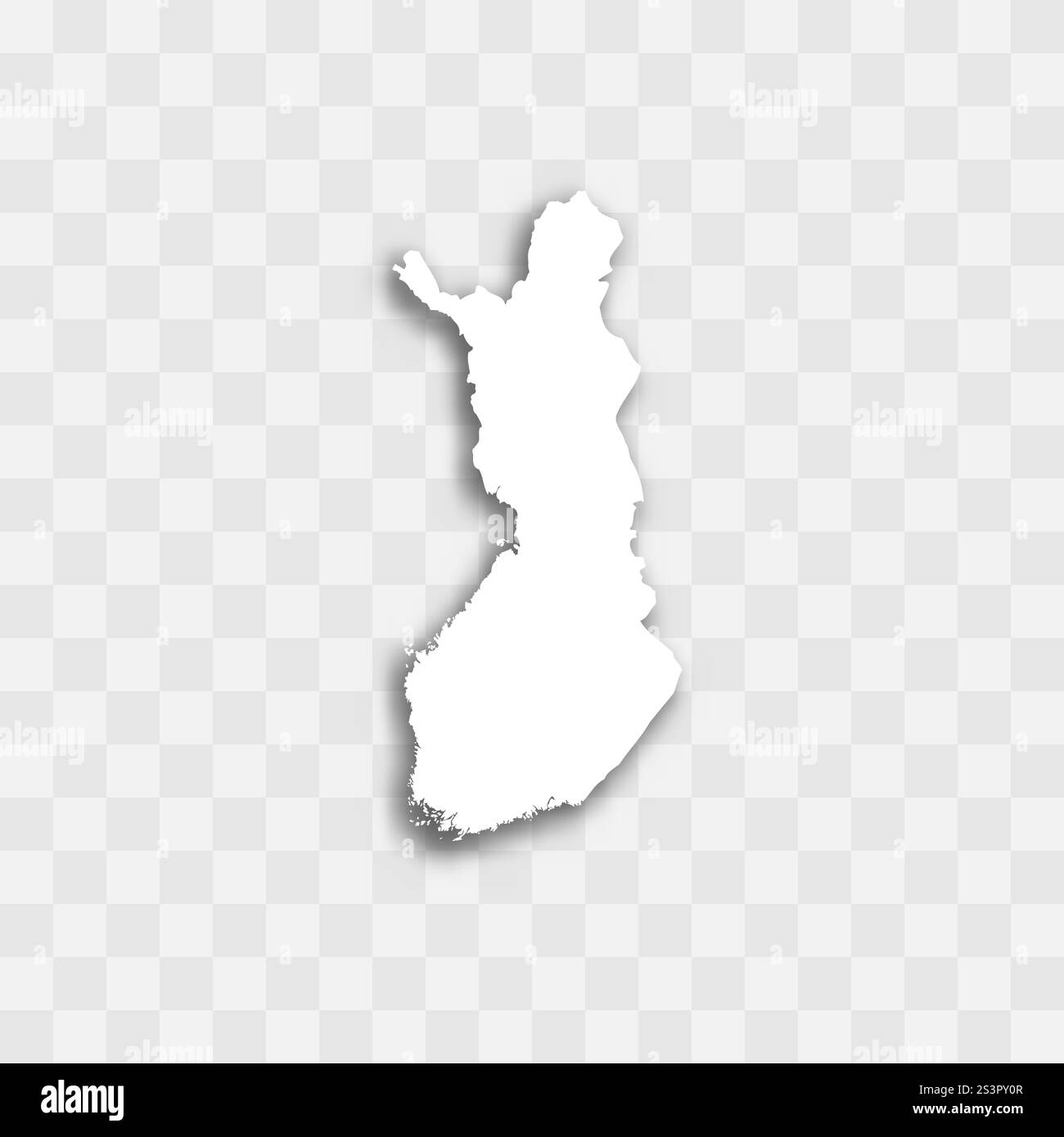 Finland high detailed vector representation of country silhouette ...