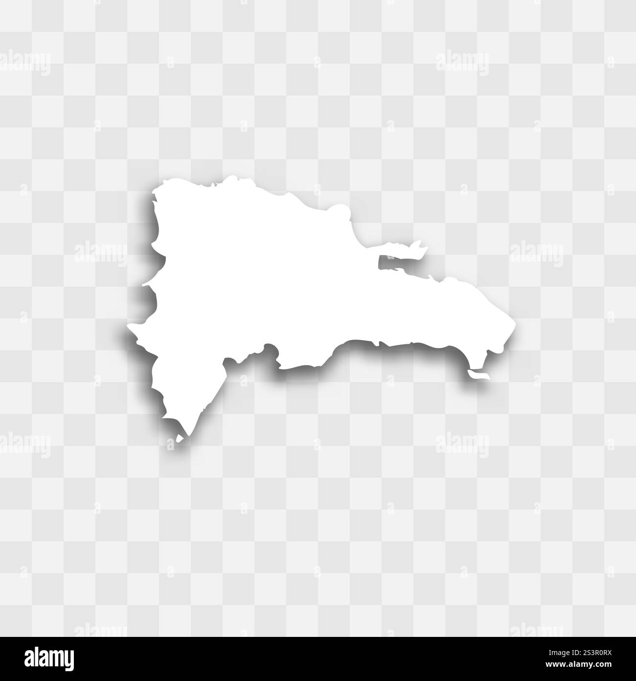 Dominican Republic high detailed vector representation of country ...