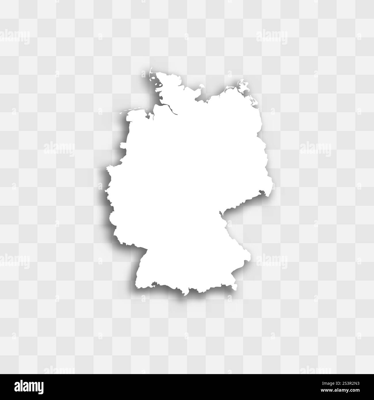 Germany high detailed vector representation of country silhouette ...