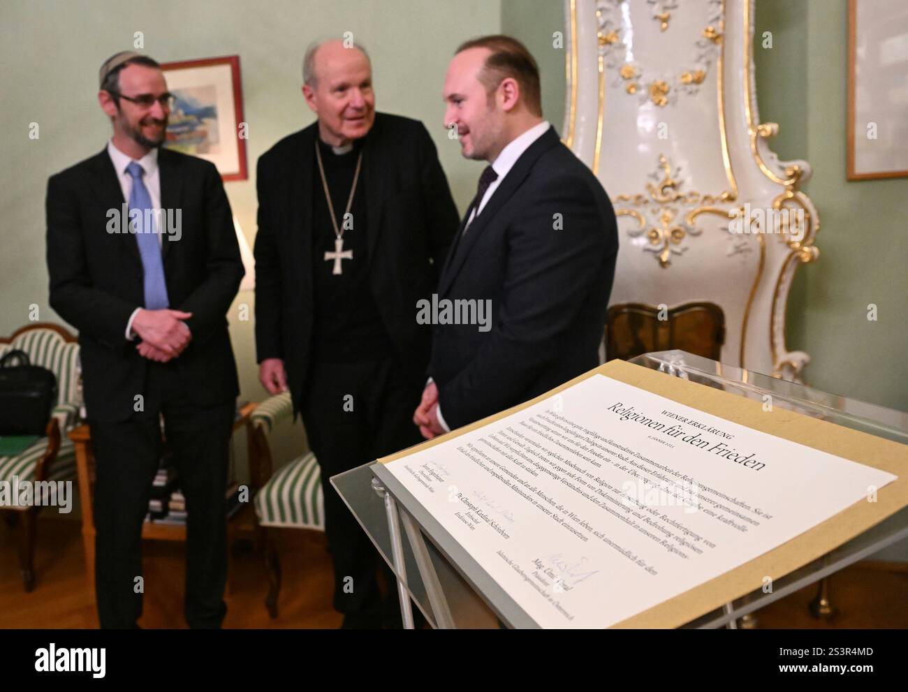Chief Rabbi Jaron Engelmayer, Cardinal Christoph Schönborn and IGGÖ ...