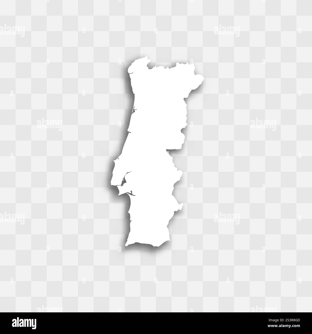 Portugal high detailed vector representation of country silhouette ...