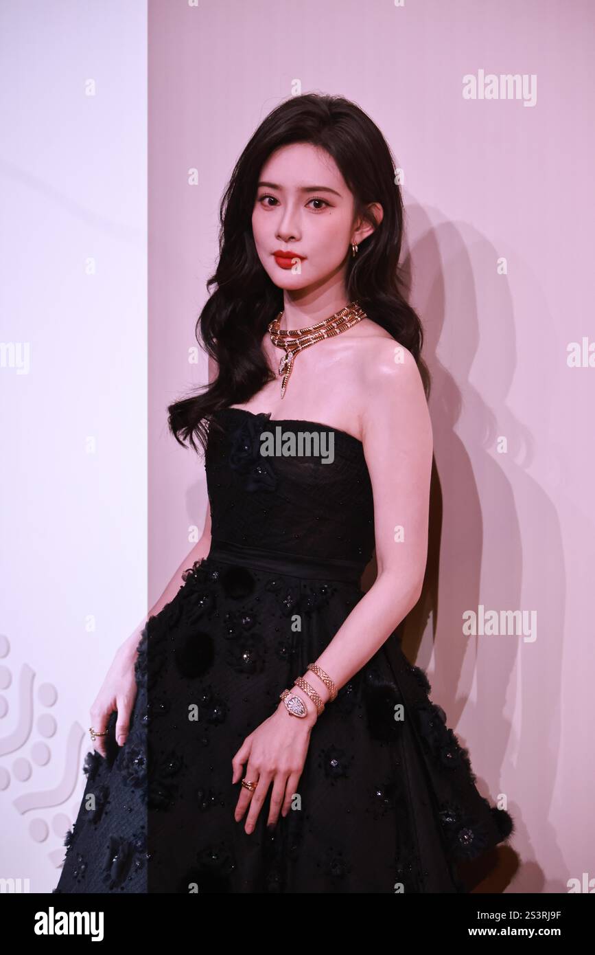 Chinese actress Meng Ziyi attends an activity in Shanghai, China, 8 ...