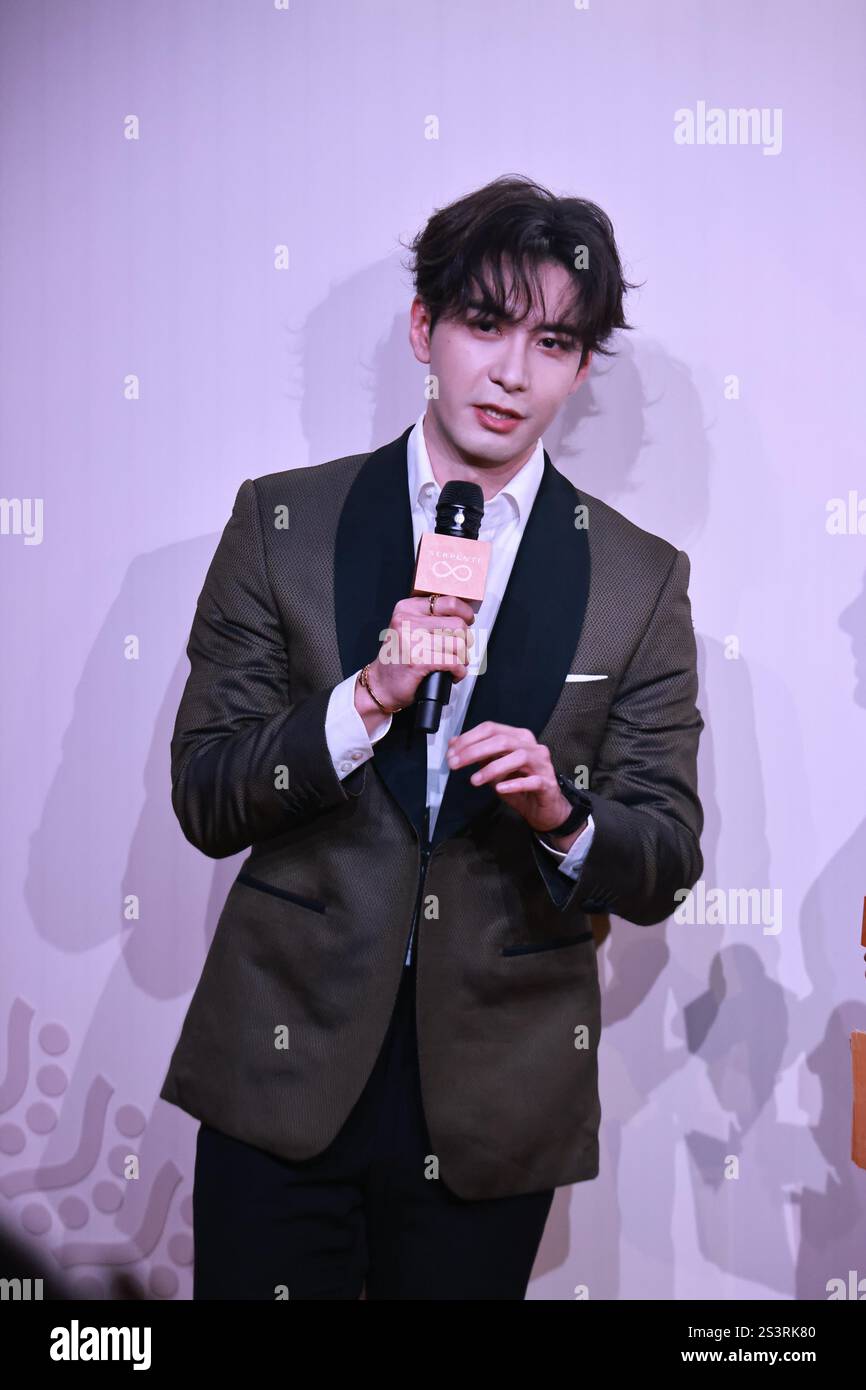 Chinese actor and model Chen Xingxu attends an activity in Shanghai ...
