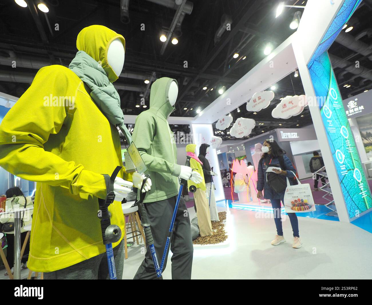 Visitors shop at the 2025 Asia Sportswear and Fashion Show at the China ...