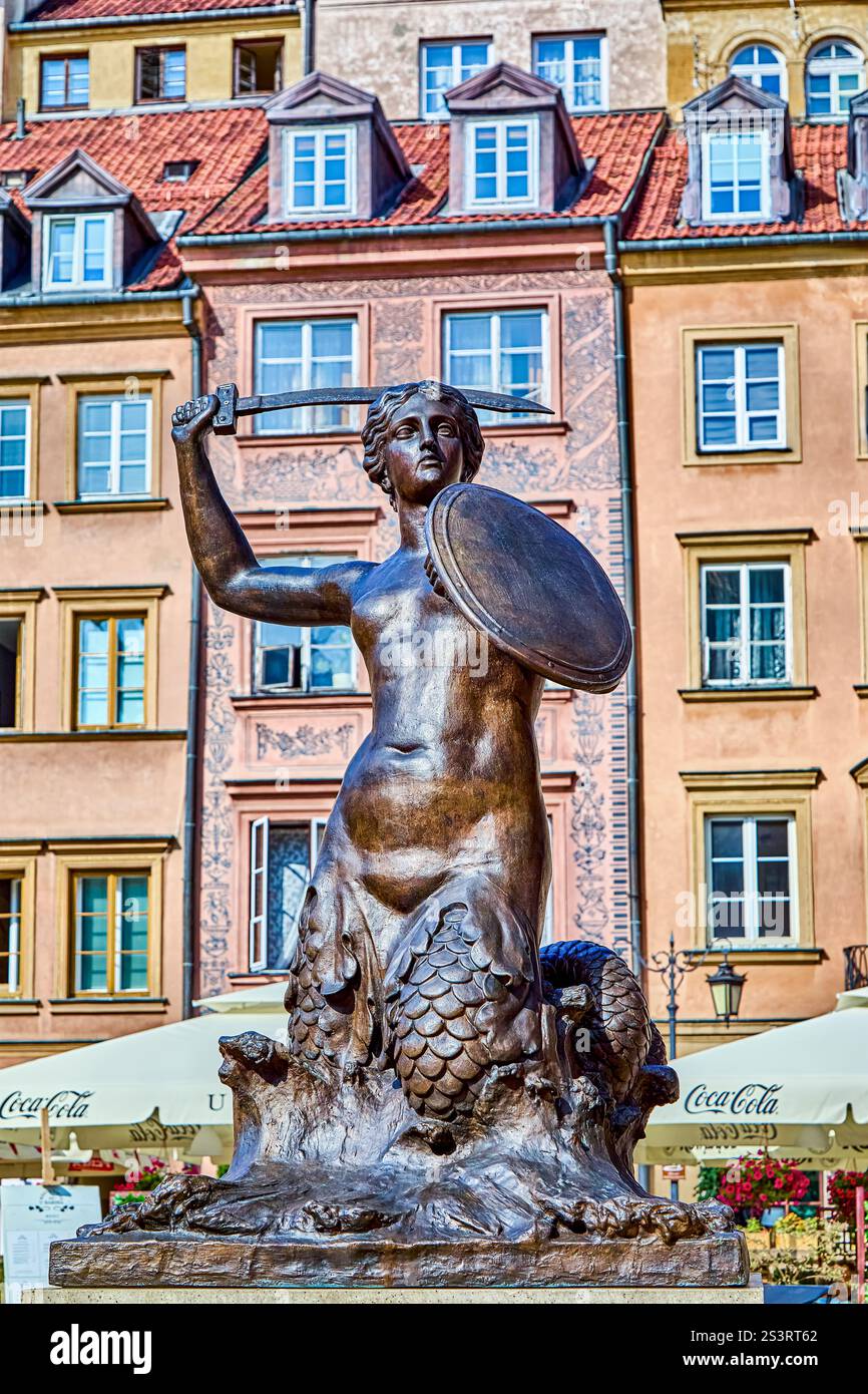 Mermaid statue and fountain ( statue made of bronze, 1855 ) in the ...