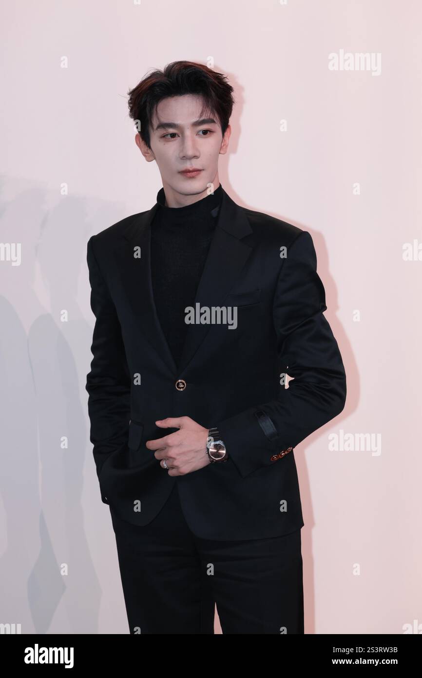 Chinese actor and singer Xia Zhiguang attends an activity in Shanghai ...