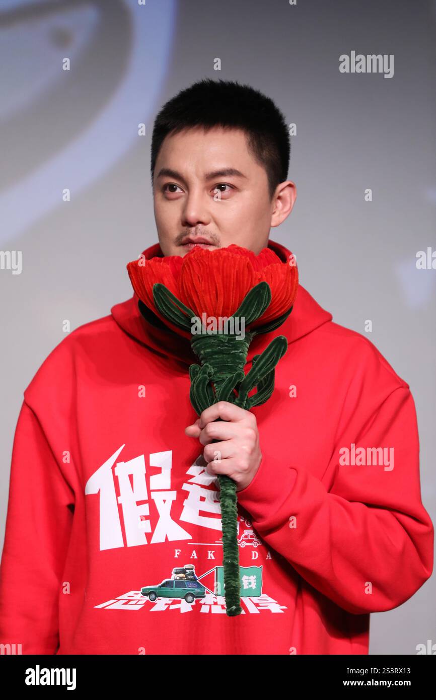 Chinese actor Yin Zheng attends an activity in Shenyang City, northeast ...