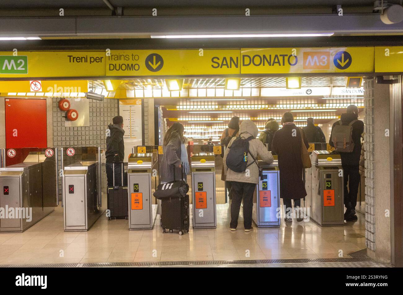 Milano, Italia. 10th Jan, 2025. Stazione Metropolitana Atm Stazione ...