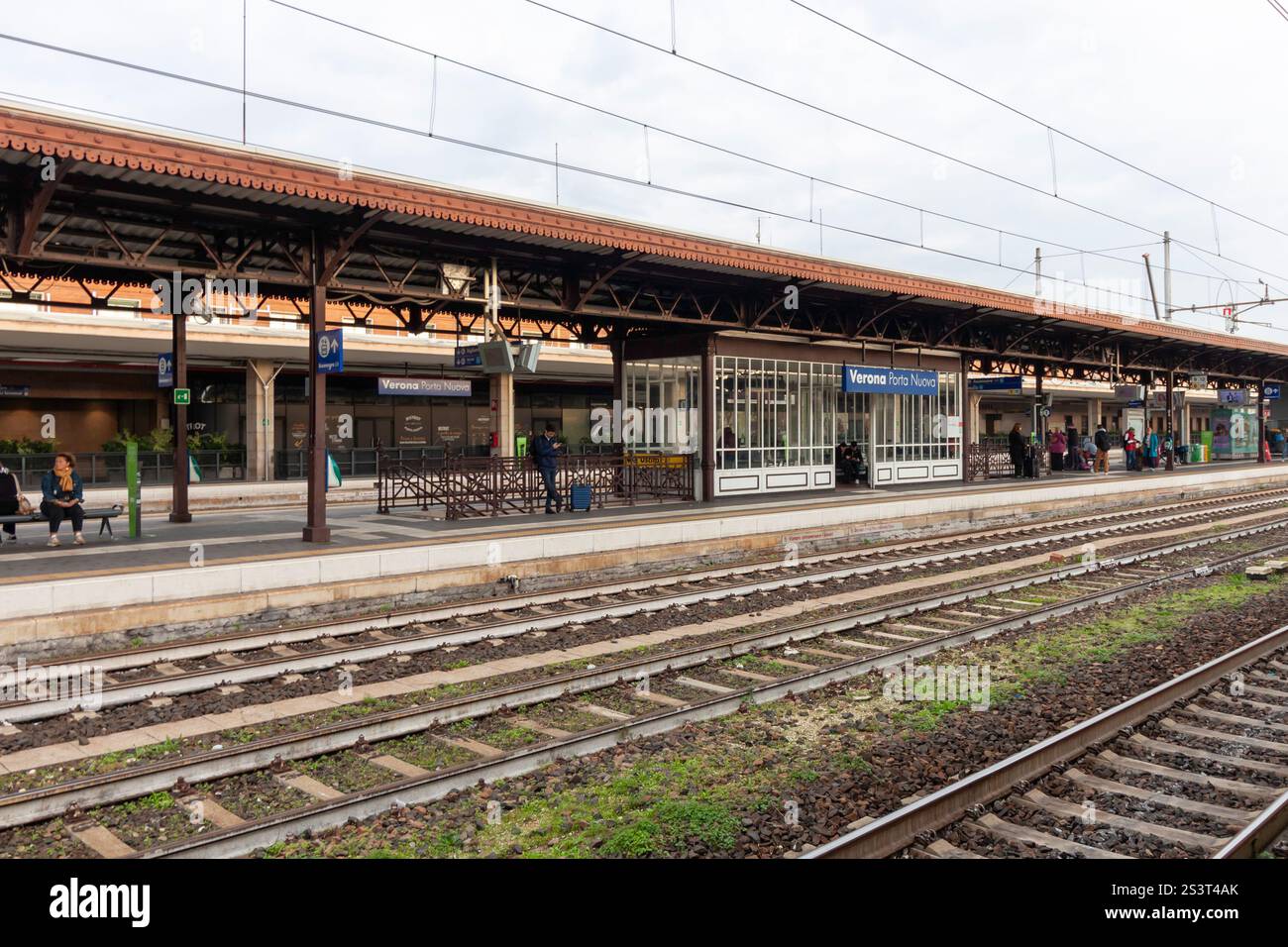 VERONA, ITALY - OCTOBER 22, 2024: Platforms at Verona Porta Nuova train ...