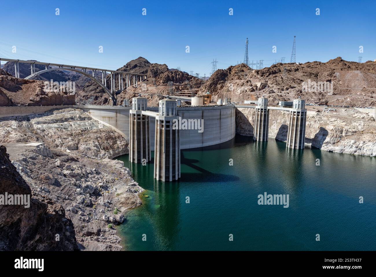 Hoover Dam a US historic place hydroelectric power plant and concrete ...