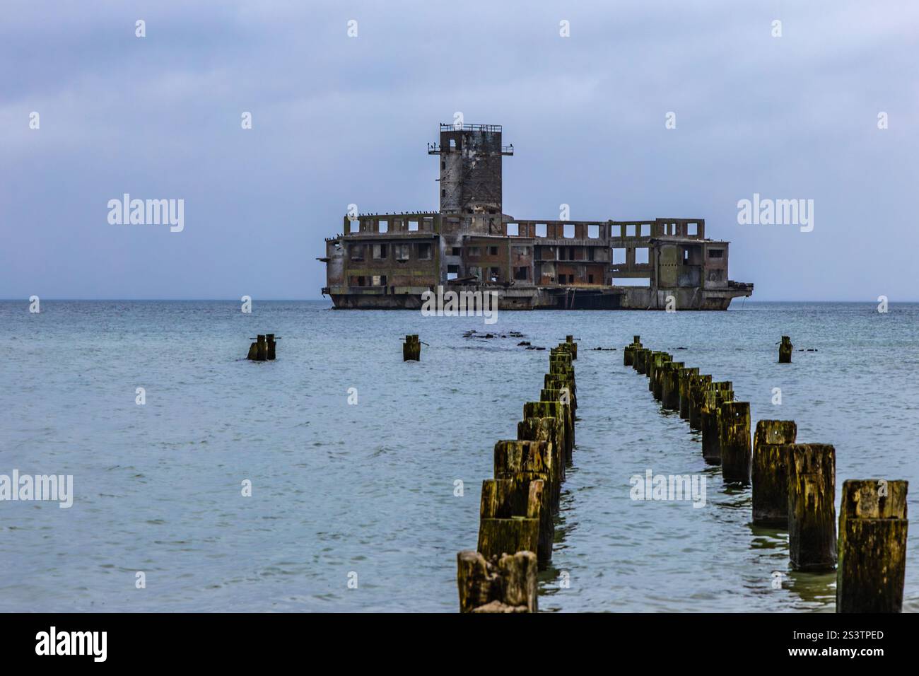 Torpedo research center in Gdynia, ruins of an old German factory on ...