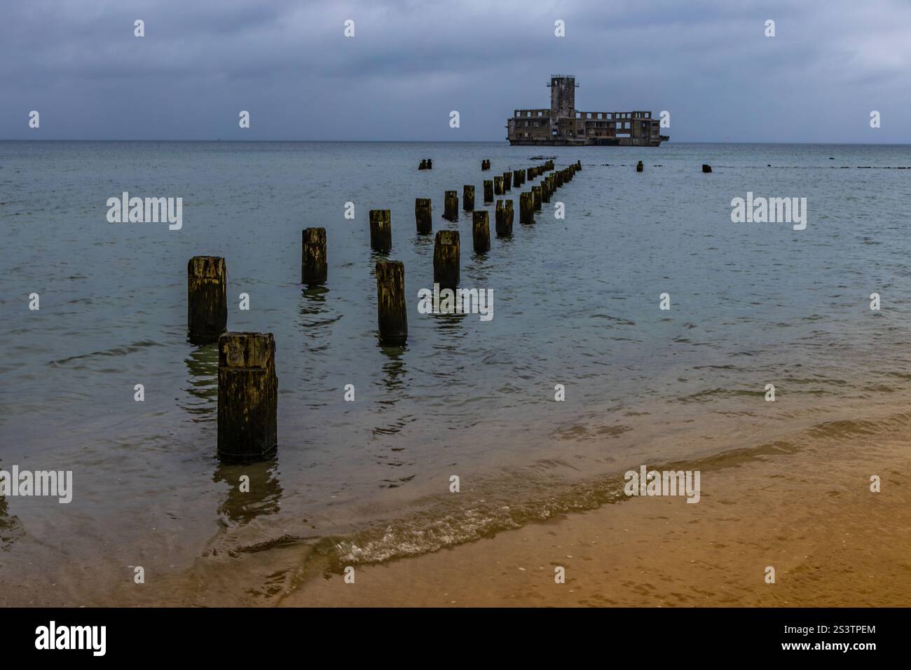 Torpedo research center in Gdynia, ruins of an old German factory on ...