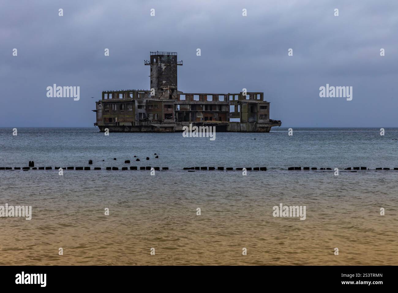 Torpedo research center in Gdynia, ruins of an old German factory on ...