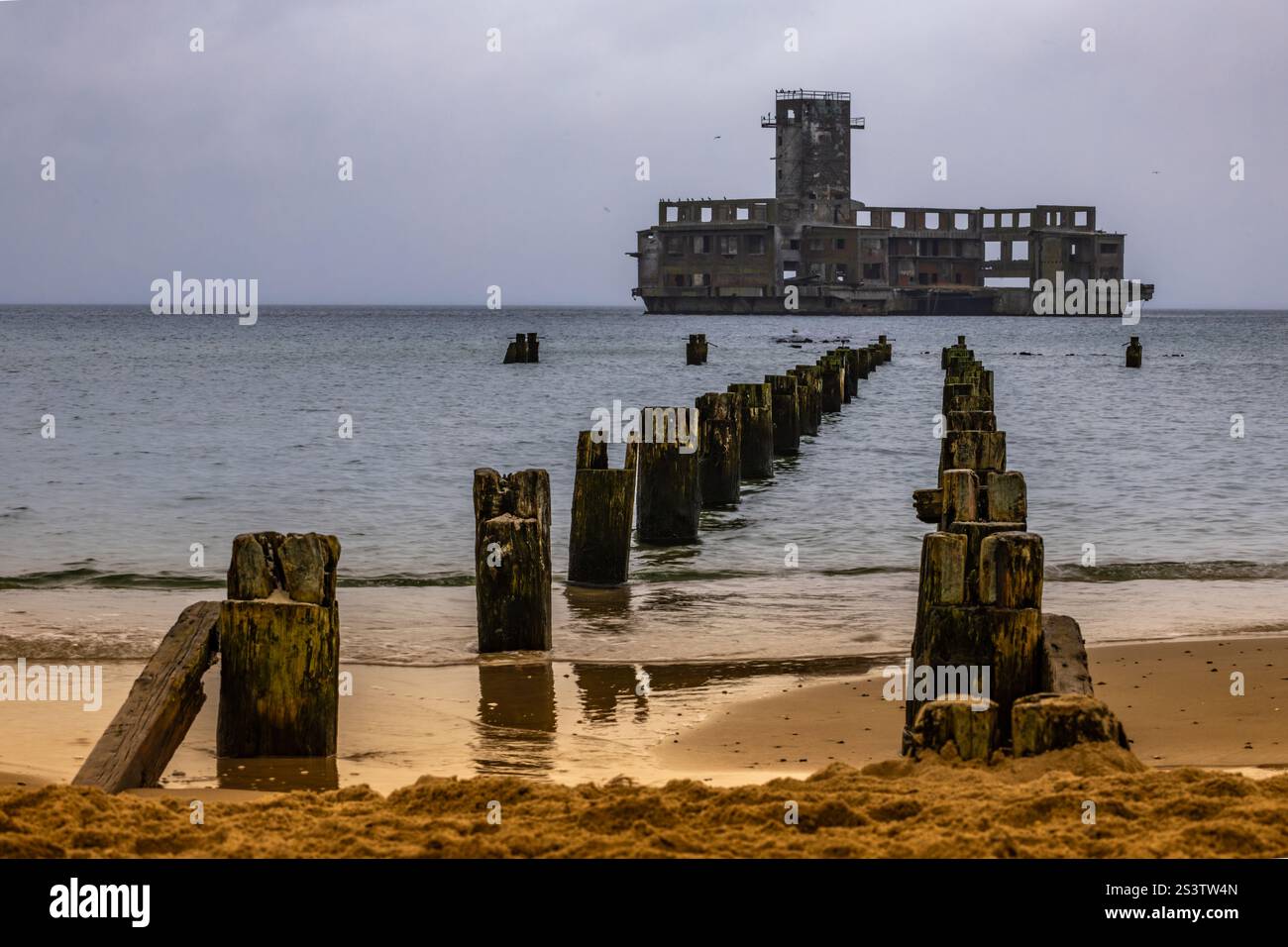 Torpedo research center in Gdynia, ruins of an old German factory on ...
