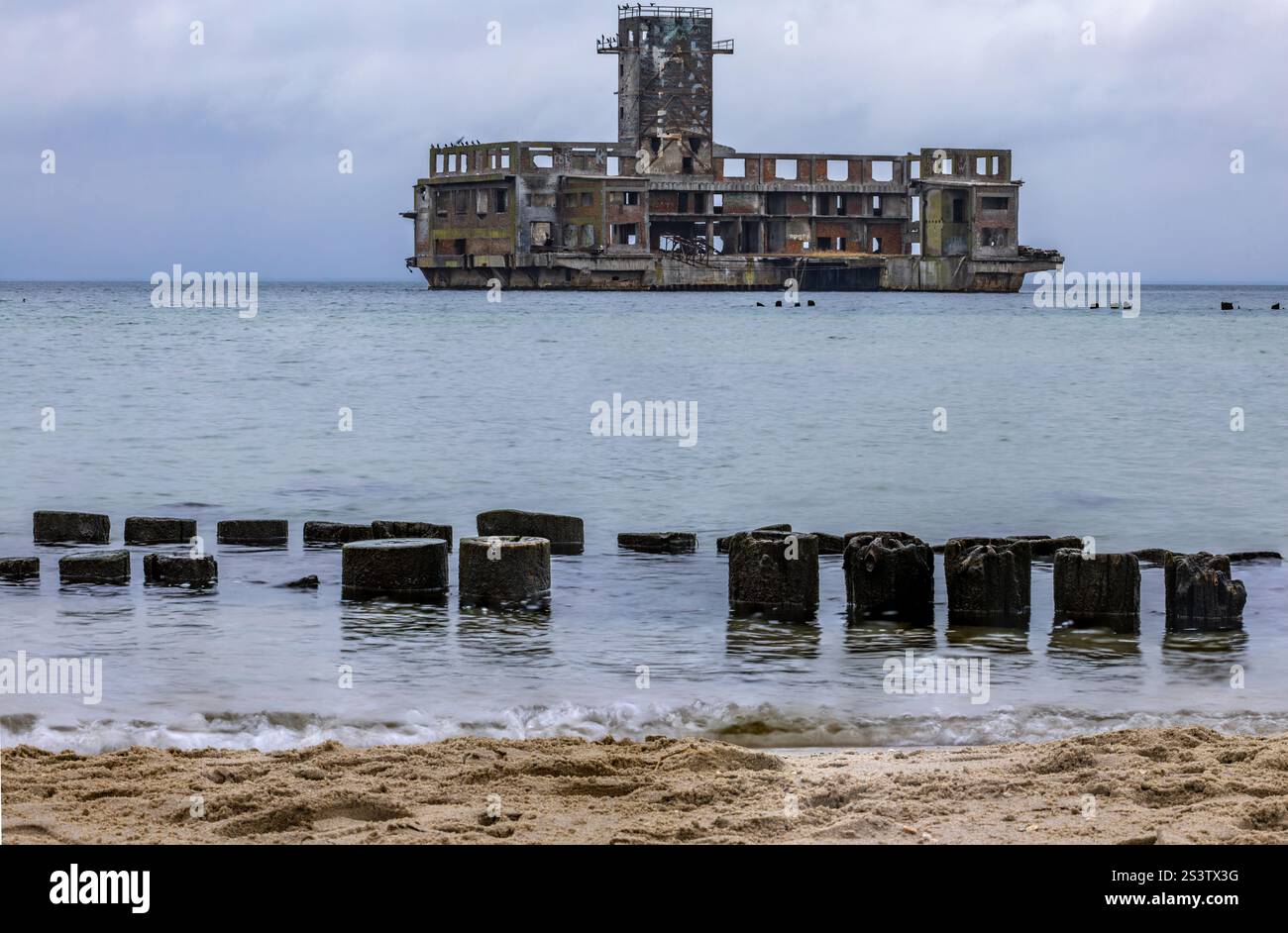 Torpedo research center in Gdynia, ruins of an old German factory on ...