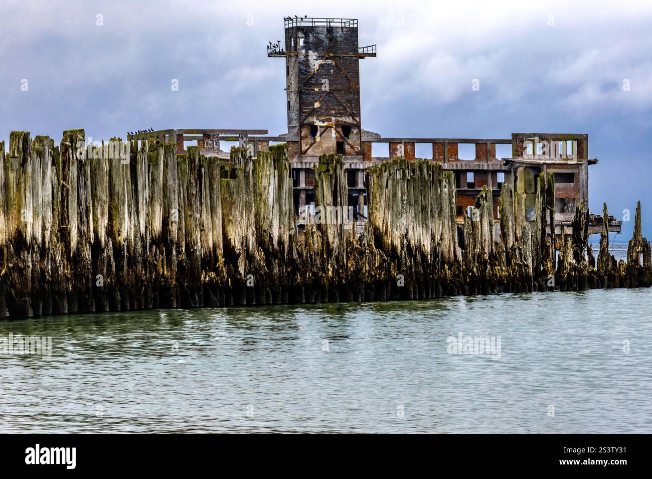 Torpedo research center in Gdynia, ruins of an old German factory on ...