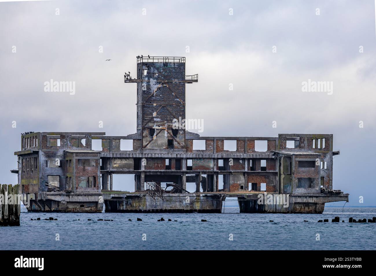 Torpedo research center in Gdynia, ruins of an old German factory on ...