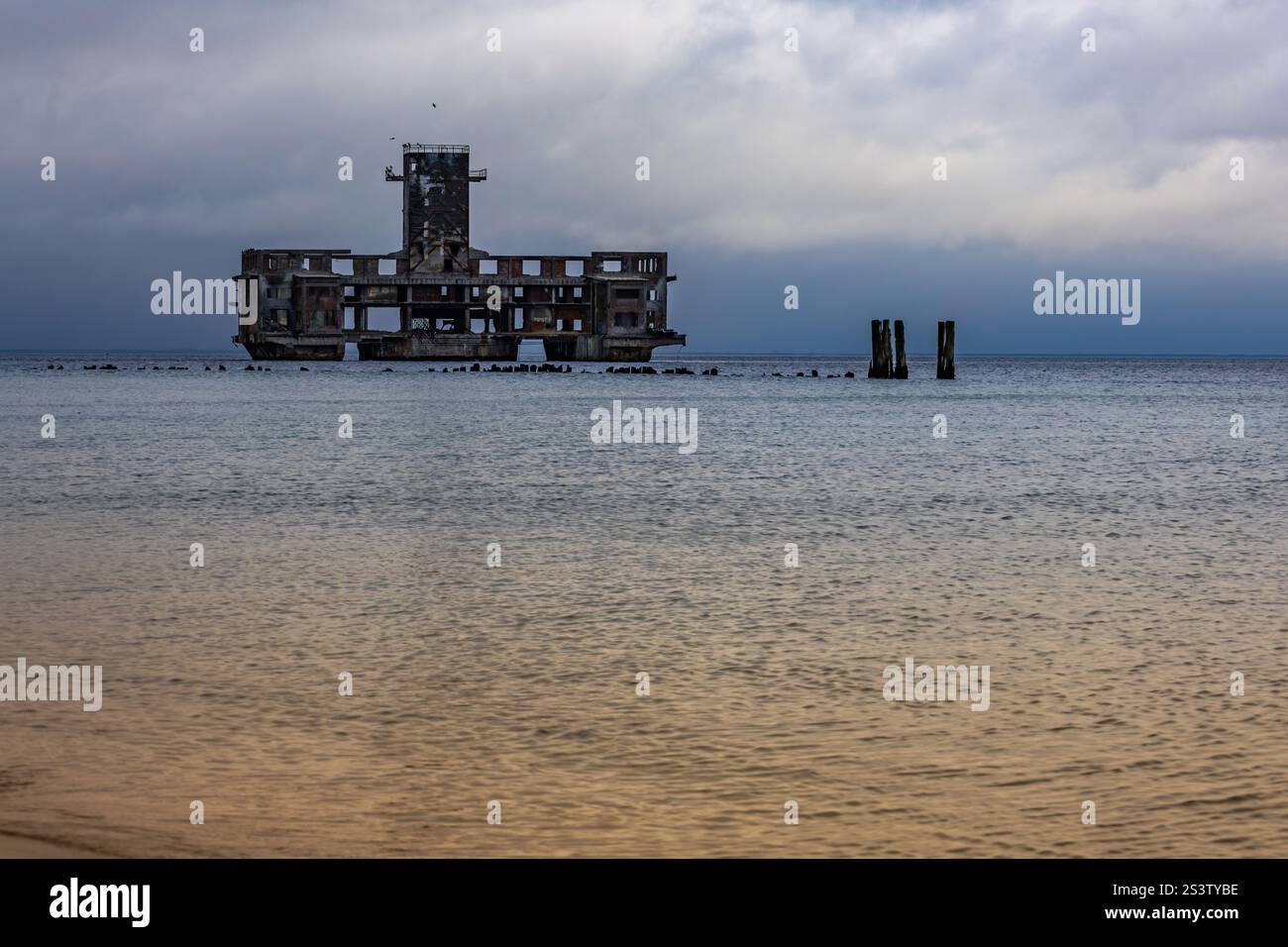 Torpedo research center in Gdynia, ruins of an old German factory on ...