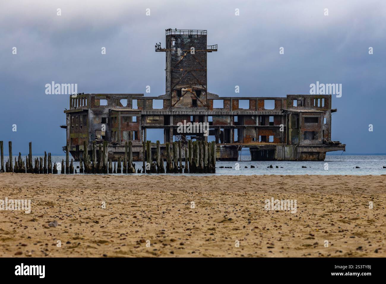 Torpedo research center in Gdynia, ruins of an old German factory on ...
