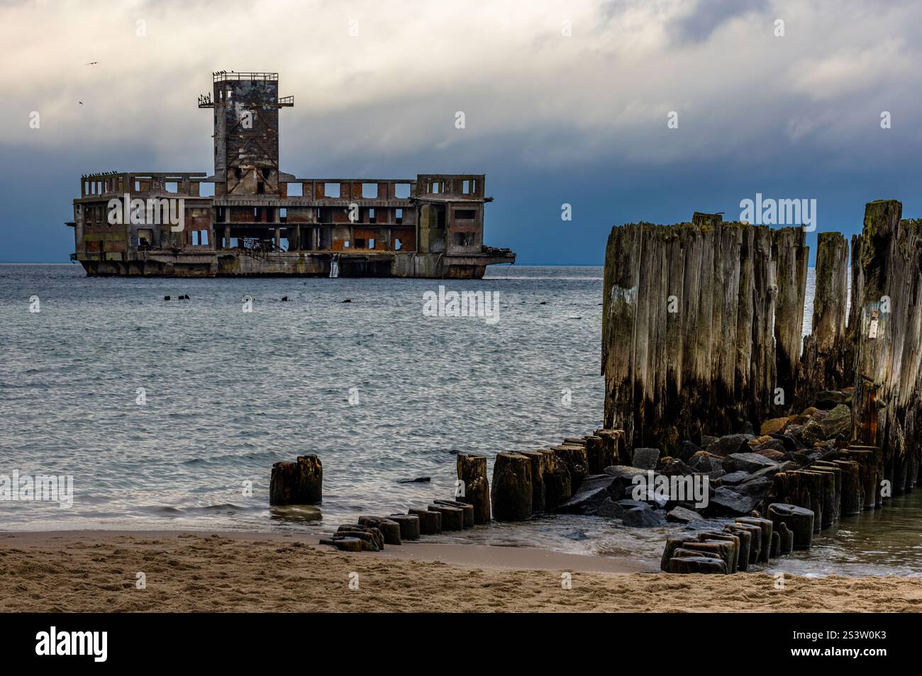 Torpedo research center in Gdynia, ruins of an old German factory on ...